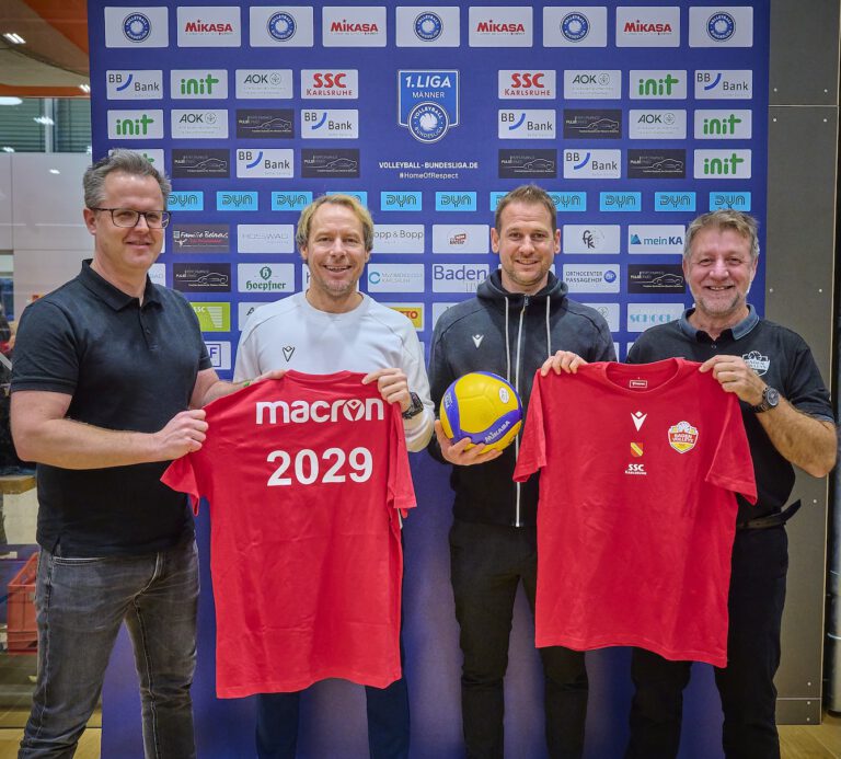 Badenvolleys Macron ist neuer Partner der BADEN VOLLEYS